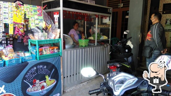 Menu at Bakso Setu restaurant, Indonesia
