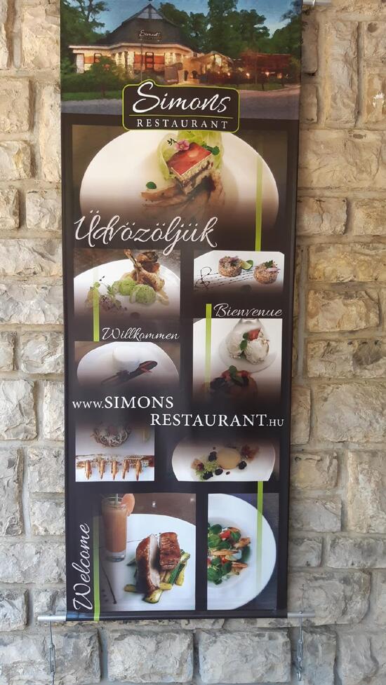 Menu at Simons Restaurant, Sopron