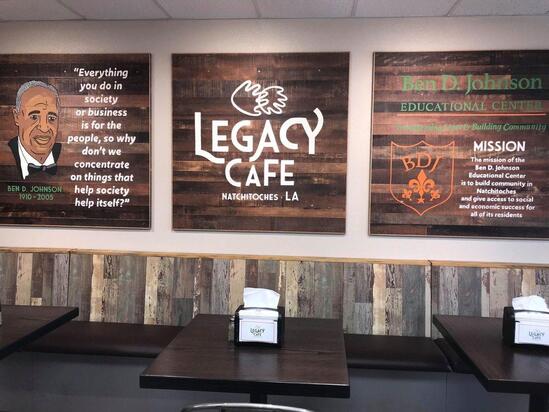 Menu at Legacy Cafe, Natchitoches