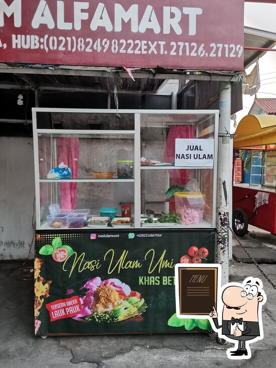 Menu at Nasi Ulam Umi restaurant, East Jakarta