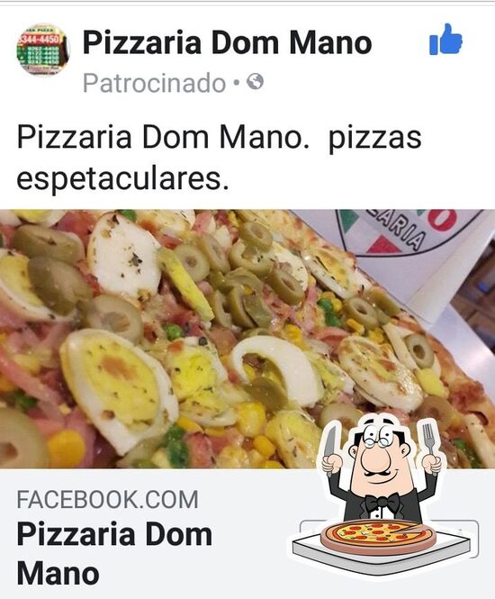 Menu em Pizzaria Dom Mano, Curitiba