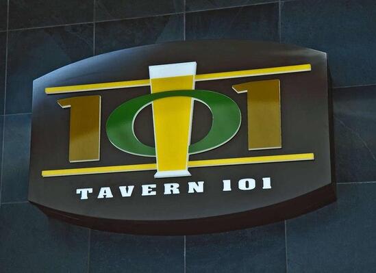 Menu at Tavern 101 restaurant, Baltimore