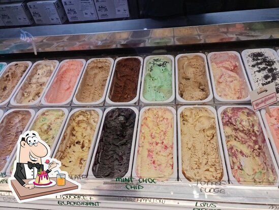 Menu at Frederick's Ice Cream cafe, Chorley, Bolton Rd