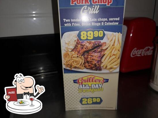 Menu at Grillers restaurant, Port Elizabeth