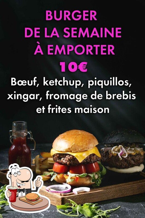 Menu at La Socket restaurant, Bidart, Av. du Château