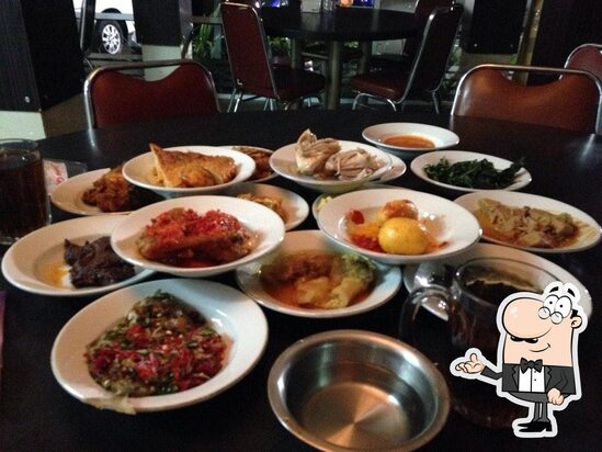 Menu at RM Padang Sederhana restaurant, Surabaya, Jl. Raya Kertajaya ...