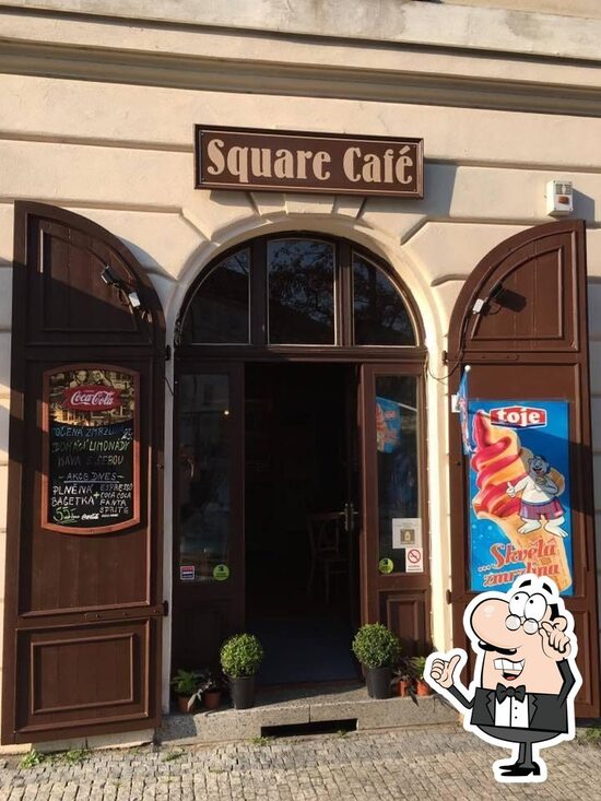 Menu at Square Café cafe, Prague