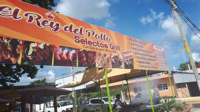 Menu at El Rey Del Pollo restaurant, Puerto Morelos