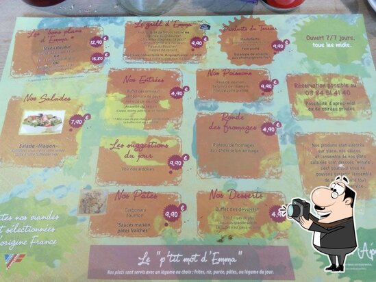 La Table d'Emma, Champagnole - Menu du restaurant, prix et avis