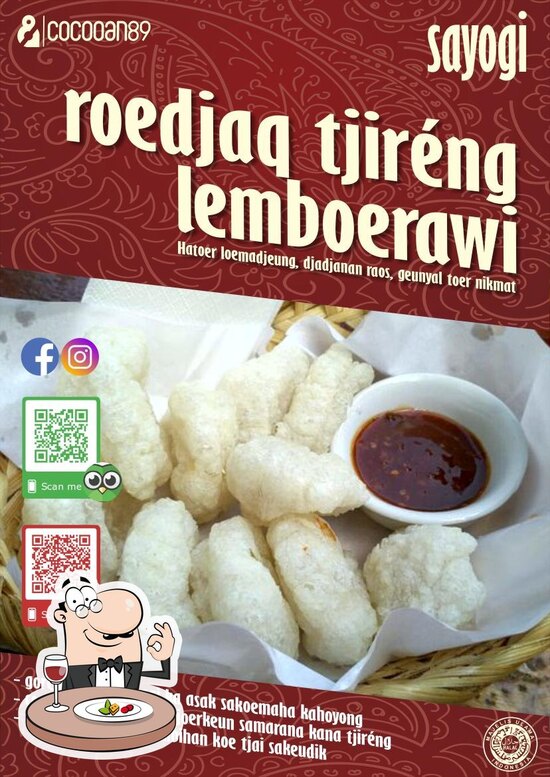 Menu at Rujak Cireng Lemburawi cafe, Indonesia
