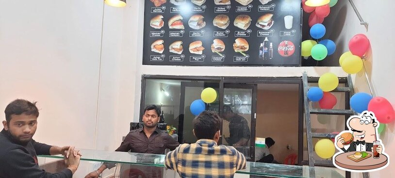 Menu at Jagannath Vada pav, Vapi
