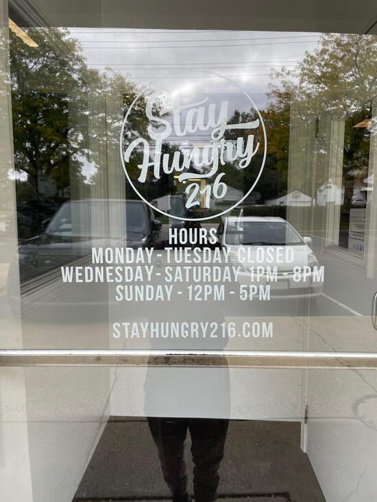 Menu at Stay Hungry 216 restaurant, South Euclid