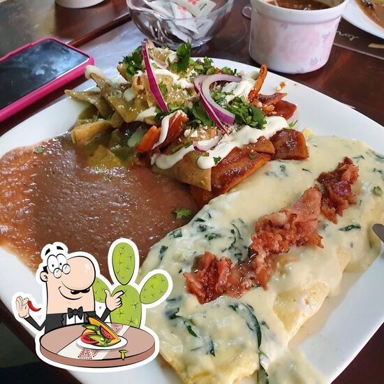 Menu at El Omelette restaurant, Ciudad Obregón