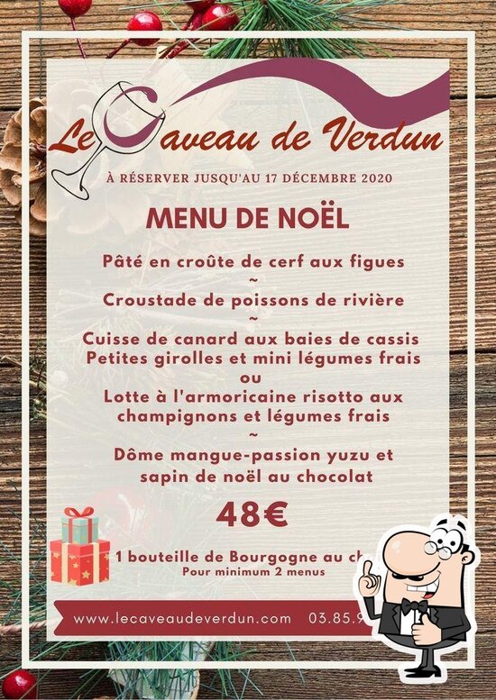Menu au LE CAVEAU DE VERDUN restaurant, Verdun-sur-le-Doubs