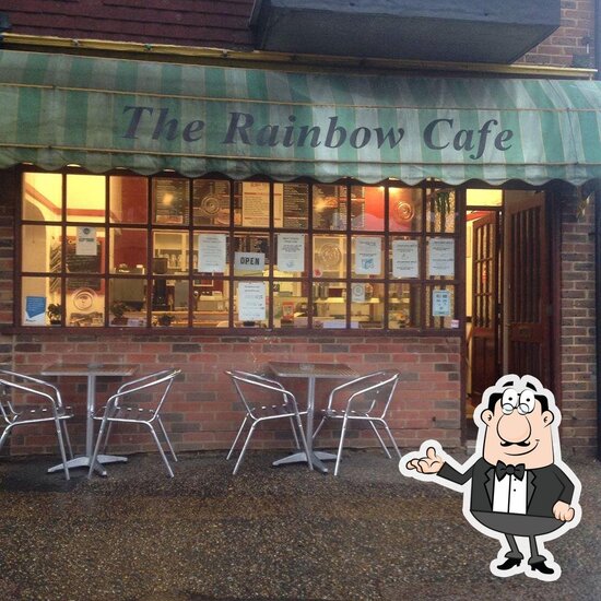 Menu at Rainbow Cafe., Lancing