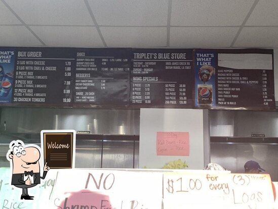 Triplet's Blue Store, Baton Rouge - Restaurant menu, prices and reviews