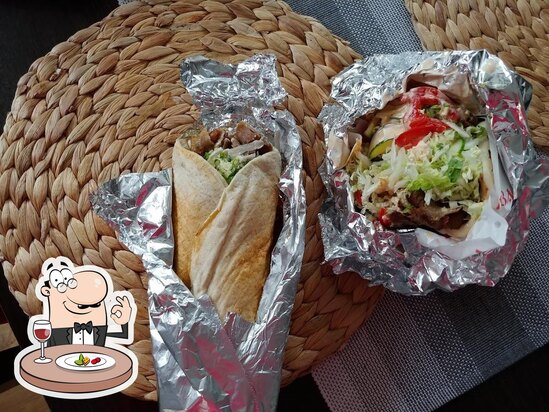 Menu at King Kebab restaurant, Jordanów