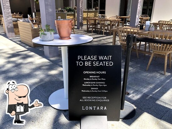 Menu at Lontara restaurant, Rottnest Island
