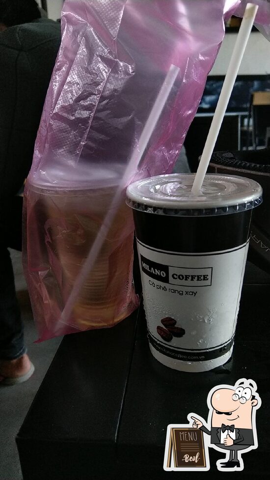Menu at Milano coffee AE cafe, Cam Ranh