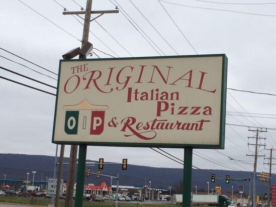 Carta de pizzería Original Italian Pizza, Milroy