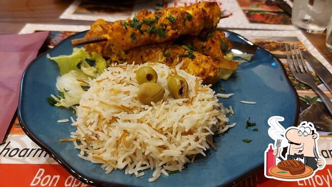 Menu at Layali Beirut, Dendermonde