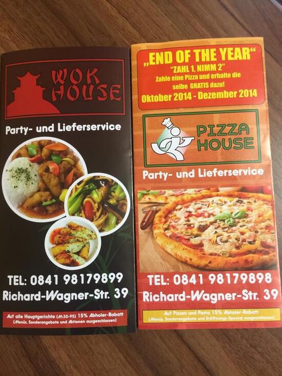 Speisekarte von Wok House Ingolstadt restaurant, Ingolstadt