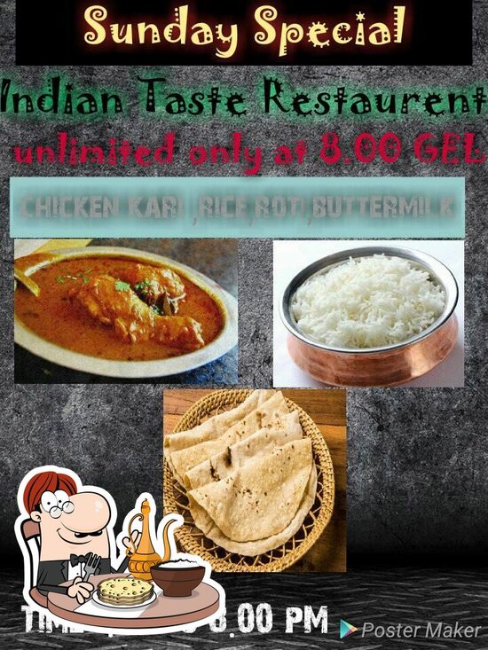 Indian Taste restaurant, Rustavi, Sanapiro street oppositeDTMU