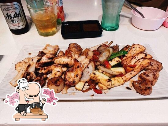 Menu at Arigatou Teppanyaki restaurant, Broadbeach, Aria building