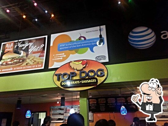 Menu at Top Dog, San Antonio