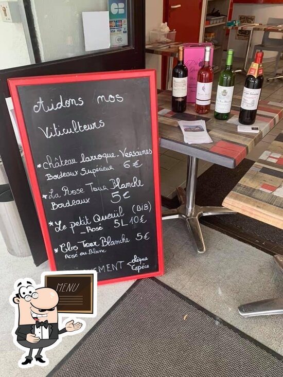 Menu at La table d'Oc restaurant, Périssac