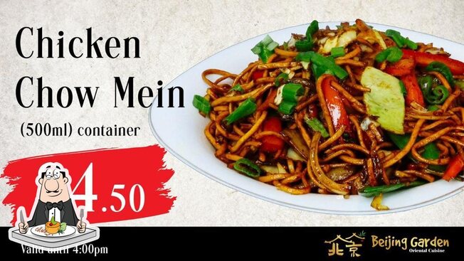 Menu at Beijing Garden restaurant, Slough