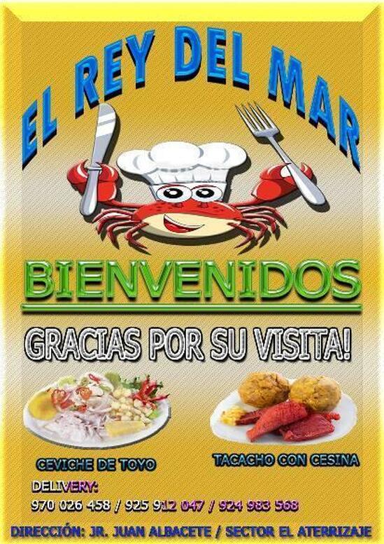 Menu at Recreo El Rey Del Mar restaurant, San Ignacio