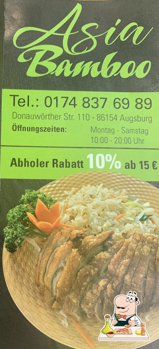 Speisekarte von Asia Bamboo restaurant, Augsburg