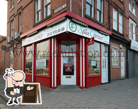 Carta del restaurante Spice Corner, Nottingham
