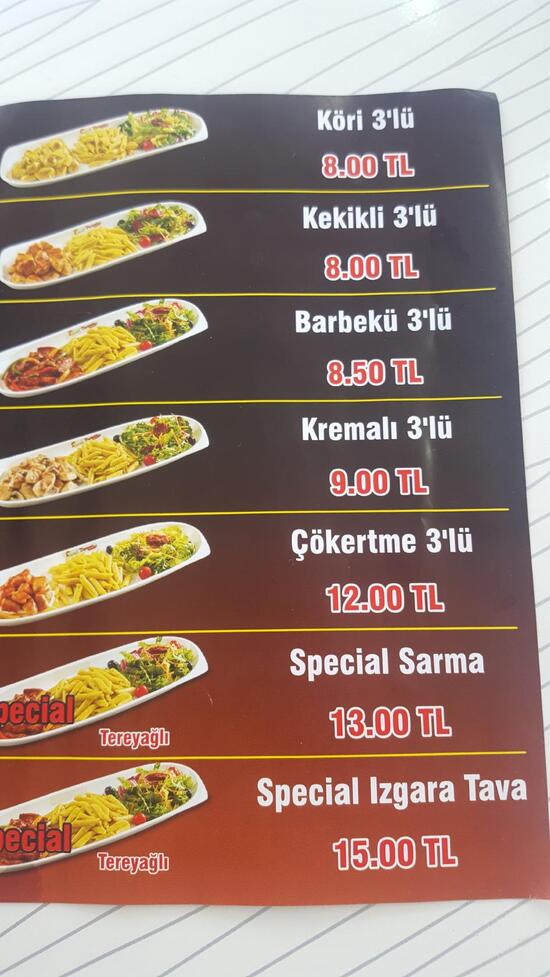 Menu at tavuk sevdası, Bucak
