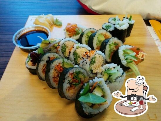 Menu at Yuzu sushi restaurant, Tracadie-Sheila