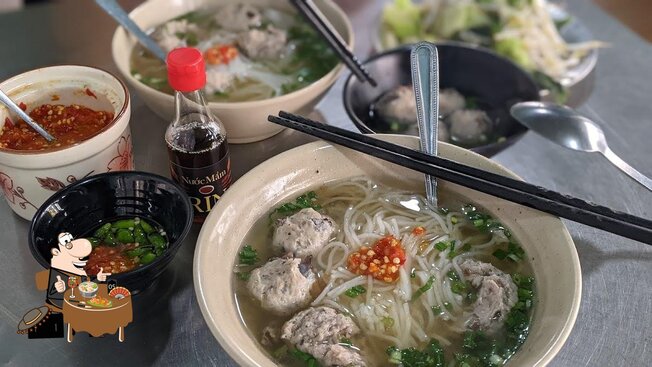Menu at Quán Bún Mọc Sườn restaurant, Ho Chi Minh City