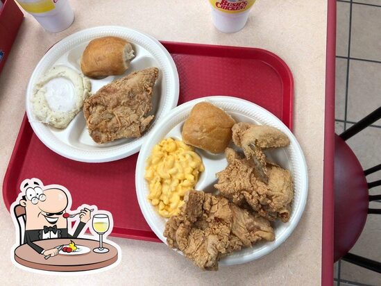 Menu at Bush's Chicken fast food, West