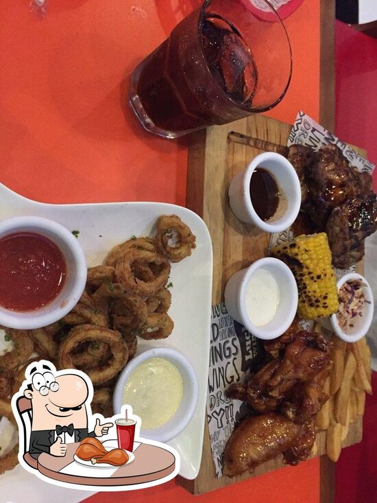 Menu at Lucky Wings BBQ, Playa del Carmen