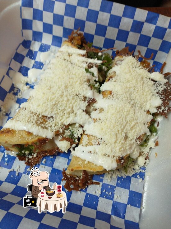 Menu at Nikos Taco's restaurant, West Sacramento