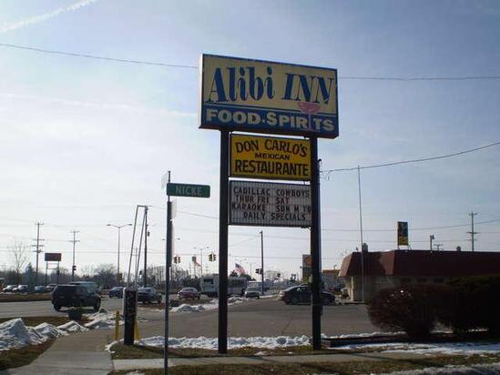 Menu at Alibi Inn pub & bar, Charter Township of Clinton