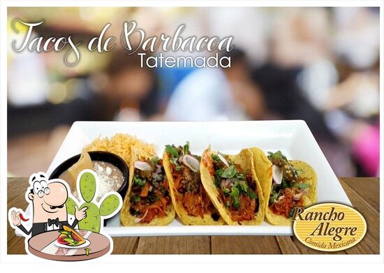 Menu at El Rancho Alegre restaurant, Tijuana