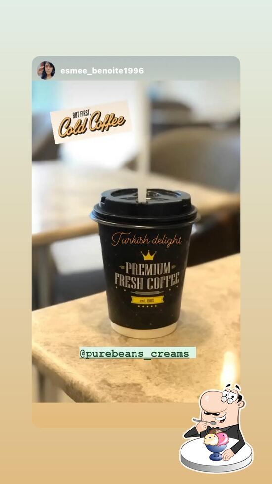 Menu at Pure Beans & Creams Cafe, Ahmedabad