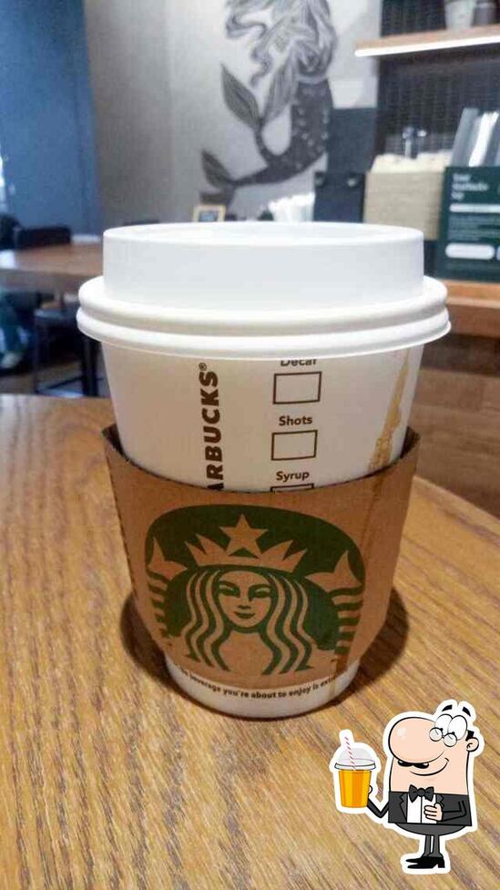Menu at Starbucks cafe, Melbourne, 295 Swanston St