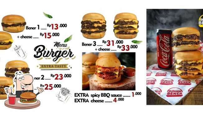 Menu at BURGER BENER KELAPA DUA DEPOK restaurant, Depok