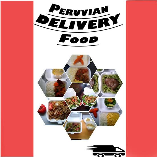 Menu at Peruvian delivery food restaurant, Midvale