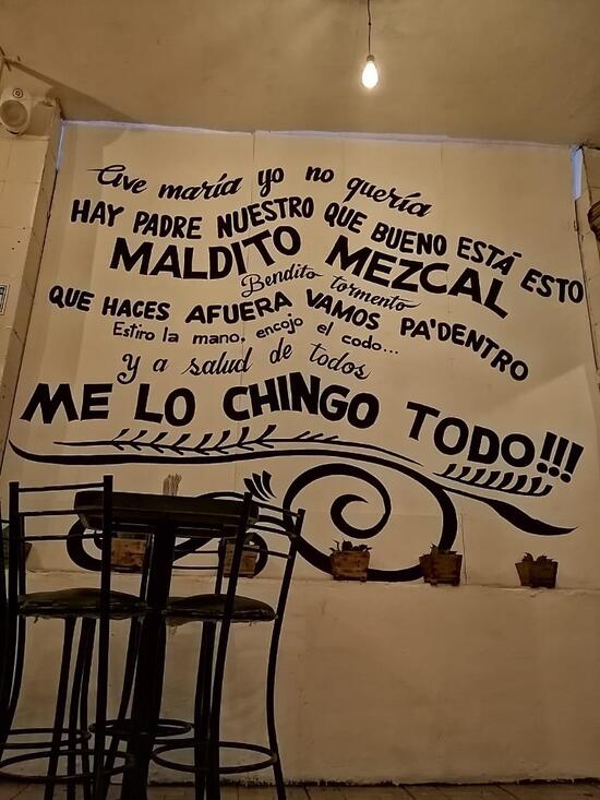 Menu at Mezcalería El Tacuache pub & bar, Tacámbaro de Codallos