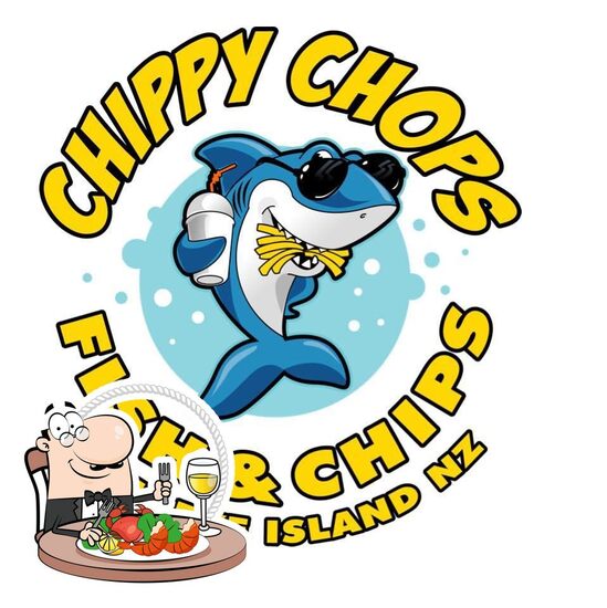 Menu at Chippy Chops fast food, Auckland