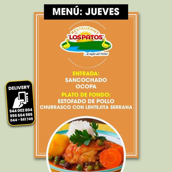 Menu at Los Patos Restaurant Campestre, Chepen