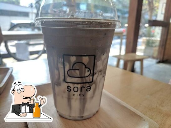 Menu at Sora City cafe, Bangkok